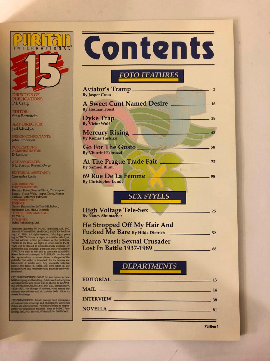 Puritan International 15 Adult Magazine Discreet Retail