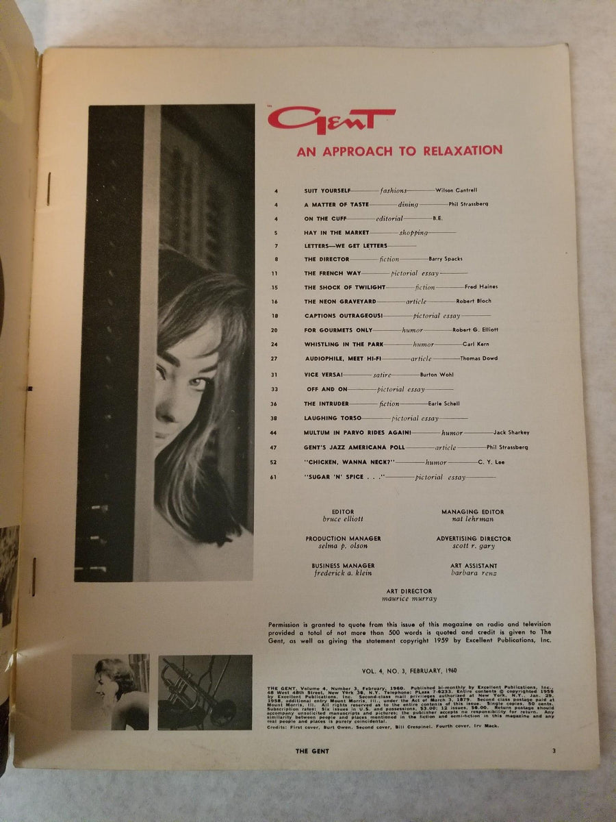 The Gent February 1960 - Vintage Adult Magazine – Discreet Retail