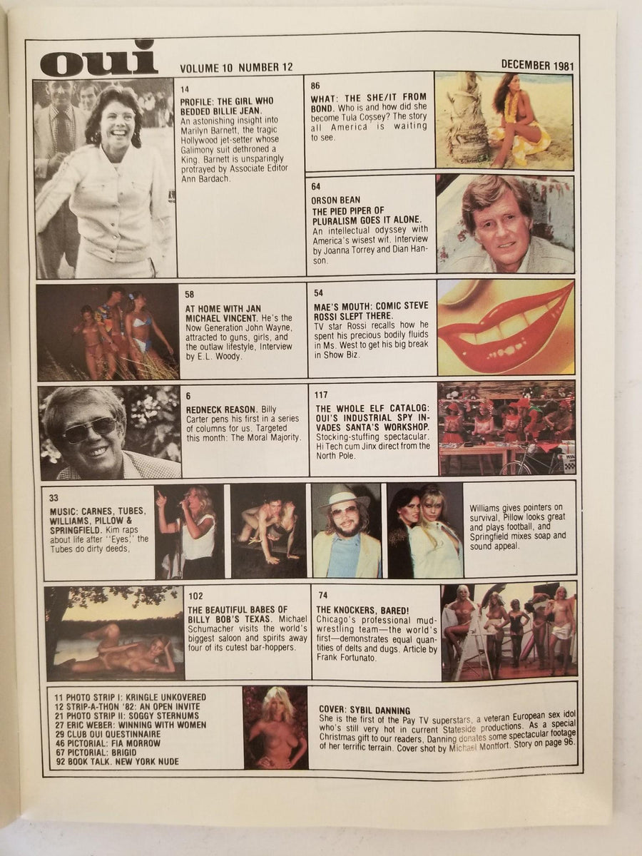Oui December 1981 - Vintage Adult Magazine – Discreet Retail