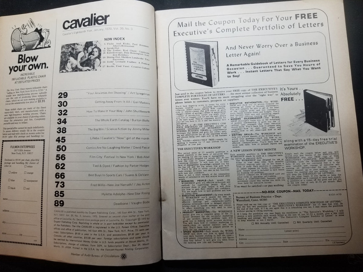 Cavalier January 1970 - Adult Magazine (Musty Smell) – Discreet Retail